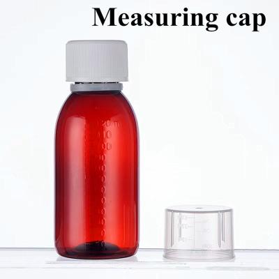 Cina 100 ml 120 ml 150 ml 200 ml Ambraro Rotondo Farmaceutico Per animali da compagnia Liquido orale Sciroppo per tosse Bottiglia di plastica con tappo a vite in PP in vendita