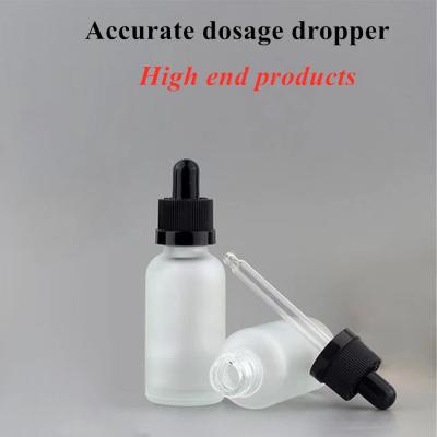 China 1 oz 2 oz 5 ml 10 ml 20 ml 30 ml 50 ml 100 ml witte bevroren zwarte glasdruppelfles voor Esse Te koop
