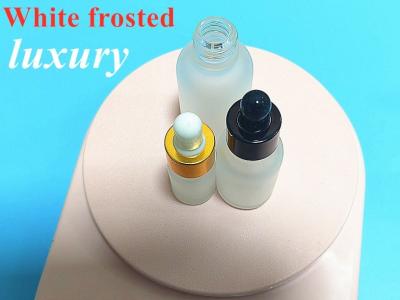 China 1 oz 2 oz 5 ml 10 ml 20 ml 30 ml 50 ml 100 ml witte bevroren zwarte glasdruppelfles voor Esse Te koop