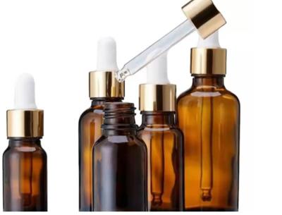 Cina Imballaggio dell' olio essenziale 1OZ 2OZ 20ml 30ml 50ml siero di olio essenziale di ambra Bottiglia gocciolante di vetro con tappo a prova di bambino in vendita
