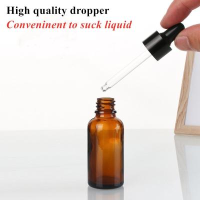 Cina Imballaggio dell' olio essenziale 1OZ 2OZ 20ml 30ml 50ml siero di olio essenziale di ambra Bottiglia gocciolante di vetro con tappo a prova di bambino in vendita