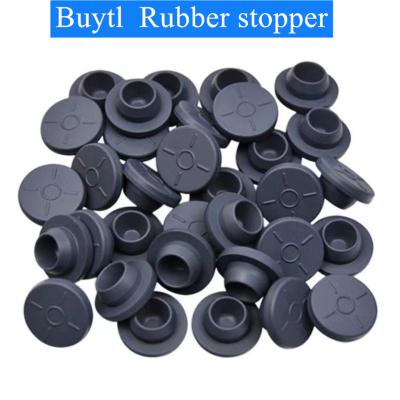 Cina 13mm 20mm 23mm 28mm 32mm Tappo di gomma butila circolare medica sterile per flaconi per infusione di vetro in vendita