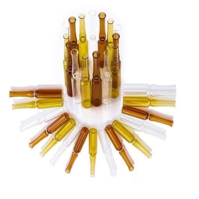 Cina 1 ml 2 ml 5 ml ISO Standard Chinese Standard Amber Transparent USP Ampolata di vetro di tipo I per iniezioni farmaceutiche in vendita