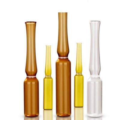 Cina 1ml5ml 10ml 20ml cosmetici per la cura della pelle farmaceutici Ampolata di vetro Anello colorato Logo Stampa a schermo Modulo B in vendita
