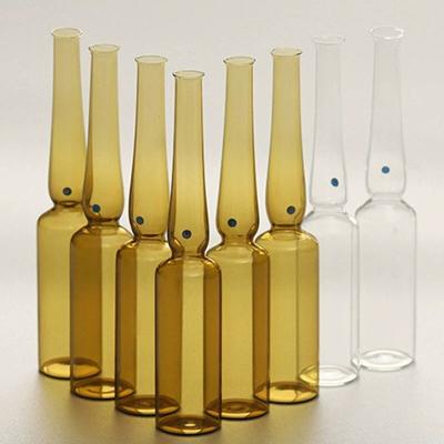 Cina 5 ml 10 ml 20 ml Ampolata di vetro tubolare trasparente ambra con anello di colore Ampolata di vetro borosilicato neutro per uso medico in vendita