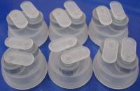 China PP Pull Off Ring Infusion Cap 32mm Diameter Euro Head Plastic IV Bottle Cap for sale