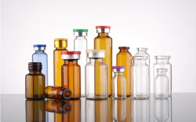 Cina 5 ml 7 ml 10 ml Chiara Ambretta Medicina Crimp Top Tubolari Sterilità Bottiglie iniettabili Vial di vetro con tappo di gomma in vendita