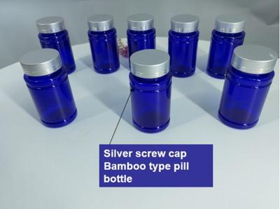 Cina Farmaceutico 100ml 120ml 175ml Blu PET Pillola di plastica Capsula Bottiglia Medicinali per la cura della salute in vendita