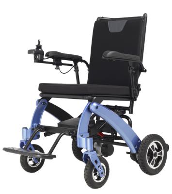 Cina Adult Disabled Handicapped Travel Portable Lightweight Folding Remote Control Electric Wheelchair With Joystick Control in vendita