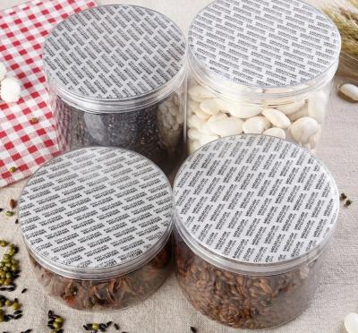 Cina Empty Clear Candy Cookies Food Storage Sealed Pots 150ml 250ml 500ml 600ml PET Plastic Food Storage Jar in vendita