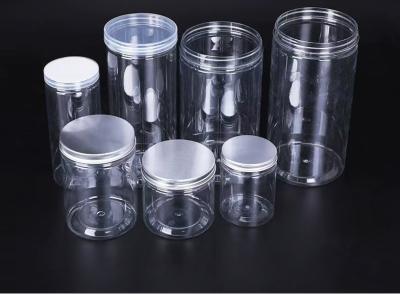 Cina PET Plastic Honey Food Cream Cans Jars Household Clear Candy Biscuit Food Sealed Jars For Food Packaging in vendita