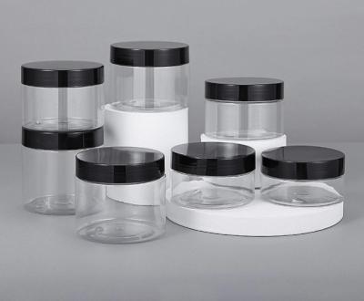 Cina PET Plastic Honey Food Cream Cans Jars Household Clear Candy Biscuit Food Sealed Jars For Food Packaging in vendita