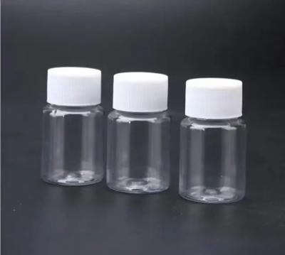 Cina 30ml PET Plastic Pill Tablet Medicine Bottle with Transparent Clear Design and Screw Cap in vendita