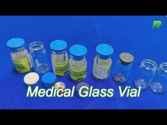 5ml 7ml Clear and Brown Borosilicate Glass Tubular Glass Injection Vials for Vaccine with Aluminium plastic cap