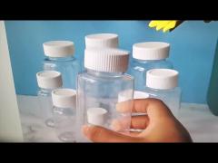 30ml PET Clear Tablet Capsule Pharmaceutical Plastic Packaging Plastic Capsule Bottle With Cap