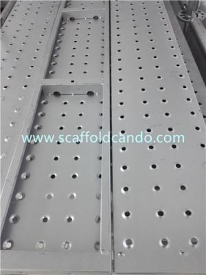 China Replacement for wooden plank in Middle East Market, Q195 galvanized steel plank, steel board 225*38mm 2000, 3000, 4000mm for sale