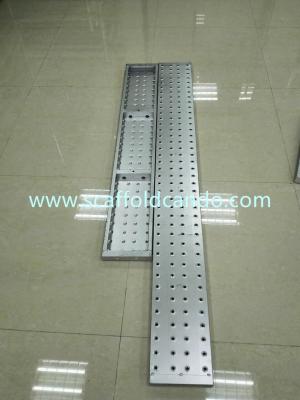 China Pre-galvanized scaffolding steel plank, steel board 225mm with 38mm height with 2000mm 3000mm 4000mm length EN12811 for sale
