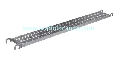 China Galvanized scaffolding steel plank with 43mm 43.5mm hook, steel catwalk match frame system,1800mm,1829mm, 1524mm, 1219mm for sale