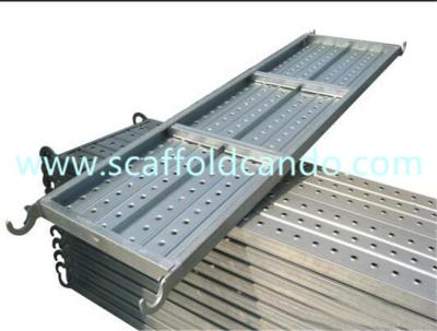 China High quality catwalk, galvanized scaffolding steel plank steel board with 50mm hooks match ringlock system 0.9-2.4M for sale