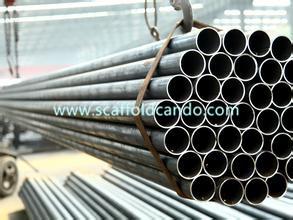 China Scaffolding steel pipe MS pipe Black tube Q235 material EN10219  48.3mm with 1000mm,2000mm,3000mm,4000mm,5000mm,6000mm for sale