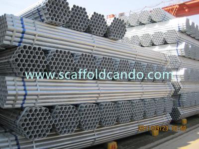 China 48.3*3.2mm, 48.3*4.0mm Q235 scaffolding pipe, hot dip galvanized, black, painted scaffold tube with high quality for sale
