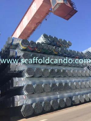 China Black MS pipe, painted scaffolding pipe, hot dip galvanized scaffold tube, 48.3mmO.D 6000mm length for projects for sale