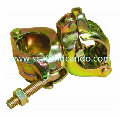 China 110° scaffold pressed electro galvanized double coupler clamp Japanese standard with good performance for sale
