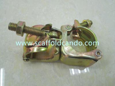 China Good load bearing strength scaffold fixed clamp double coupler with Korea standard for connecting pipes in right angle for sale
