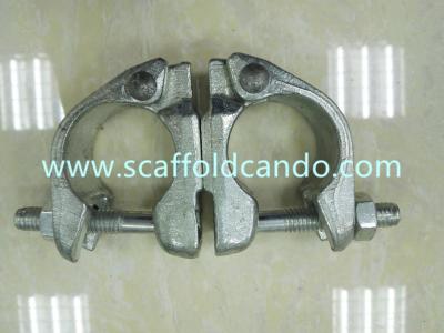 China 1.15kg scaffold drop forged swivel coupler, rotation clamp Q235 electro galvanized with high load-bearing strength for sale
