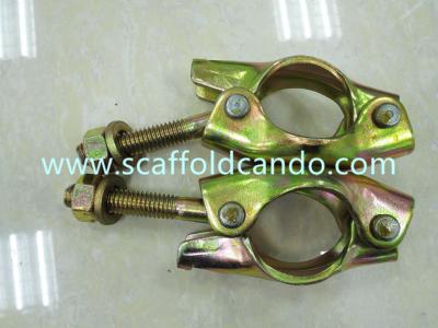 China High load-bearing strength pressed galvanized scaffold swivel coupler rotation clamp for OD48mm pipe in scaffoldings for sale