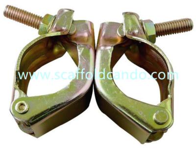 China JIS 110° pressed scaffold swivel galvanized coupler Q235 crossing any angles than right angles for OD48.6MM pipes for sale