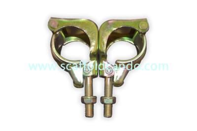 China Good quality scaffold forged pressed swivel coupler rotation clamp electro galvanized Q235 for 48.3mm, 48.6mm pipes for sale