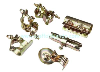 China Scaffolding galvanized pressed double fixed coupler swivel coupler beam girder clamp putlog sleeve BRC coupler for sale