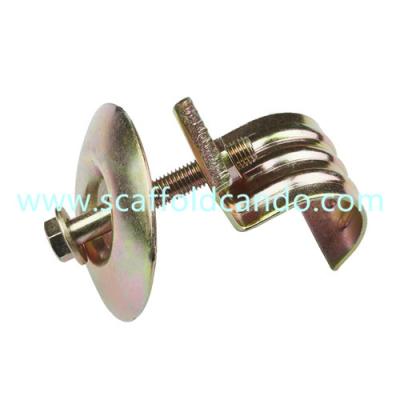 China High performance Pressed scaffolding galvanized limpet coupler Toe board clamp 0.4kg 48.3mm to connect two planks for sale
