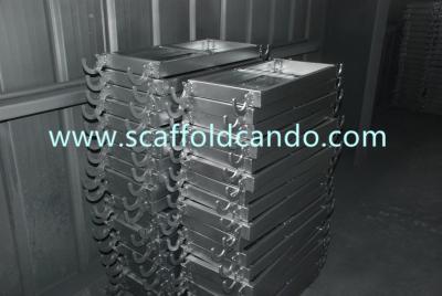 China Galvanized scaffold catwalk 1500mm 1800mm 1829mmL Q235 steel board with hooks for construction scaffolding projects for sale