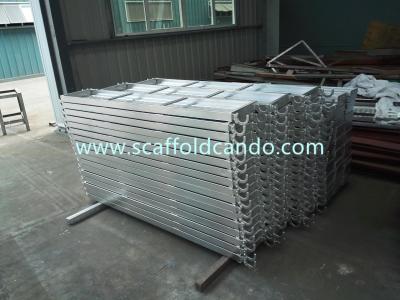 China Factory specialized in Q235 pre-galvanized scaffold catwalk 1800mm 1500mm 1829mm hook planks for cuplock ringlock frame for sale