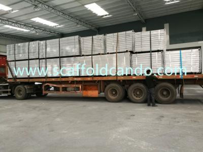 China Easy for erecting and dismantlement scaffold galvanized catwalk hook planks 1800mm 1829mm 2100mm for cuplock ringlock for sale