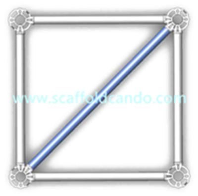 China 900*900,1200*1200,1500*1500,1500*1800mmL  Q235 HDG scaffolding level diagonal brace for Ringlock scaffolding system for sale