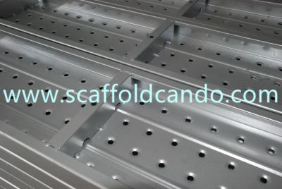 China Popular scaffold working platform 2mtr 3mtr 4mtr steel board metal plank for passageway in frame scaffolding BS1139 for sale