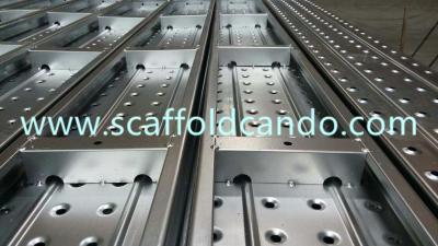 China BS1139 Galvanized painted scaffolding steel working platform steel plank 250mm,300mmW, 1000mm-4000mmL with SGS for sale