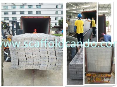 China Good quality Q235 scaffolding steel planks steel batterns steel boards 210,225,240,250,300mm with 1m, 2m, 3m, 4mL for sale