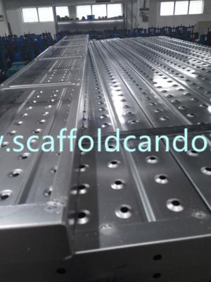 China Galvanized steel planks steel boards 0.5m, 1.0m, 1.5m, 2.0m, 3.0m, 4.0m Q235 working platform in scaffolding projects for sale