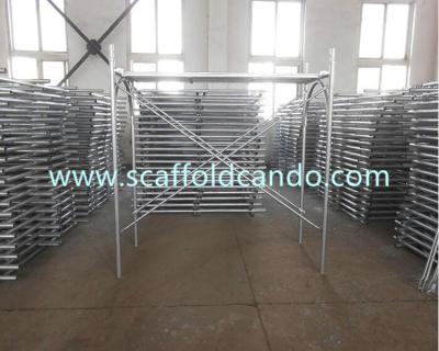 China BS1139 galvanized scaffolding ladder frame H frame door frame main frame 1219*1930mm,1219*1700m for constructions for sale