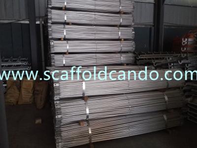 China 21*1.5mm, 1219*1829*2198mm scaffolding frame system cross brace galvanized Q235 material for scaffolding frame system for sale