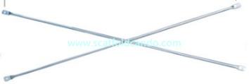 China Good bearing capacity scaffolding galvanized frame system cross brace 1219*1829*2198,21mmOD for frame system for sale