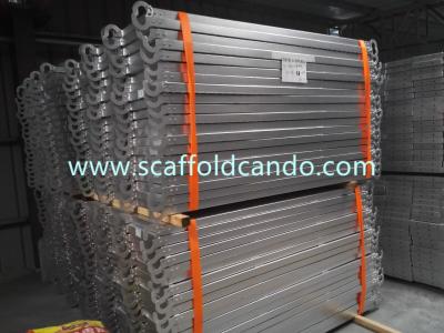 China Frame scaffolding system catwalk 500*1829mm, 420*1829mm, 300*1829mm hook planks for working platform in Frame system for sale