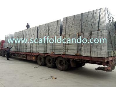 China 1829mmL 43.5mm hooks for Frame scaffolding system catwalk, scaffolding steel plank with hooks in Frame scaffolding for sale