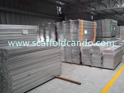 China Good bearing strength Q235 galvanized scaffolding steel plank with 43.5 hooks catwalk 480*1829mm, 500*1829mmL for sale for sale