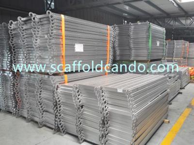 China 500*1829mm, 480*1829mmL scaffolding galvanized plank with 43mm hooks catwalk working platform building material for sale