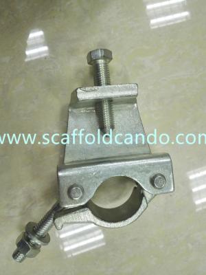 China Good loading capacity BS1139 Q235 Scaffolding galvanized Drop forged beam coupler 48.3mm Girder clamp for sale for sale